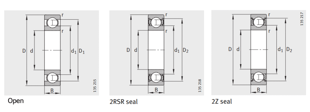 FAG 6005 Deep groove ball bearing 6005 25x47x12mm